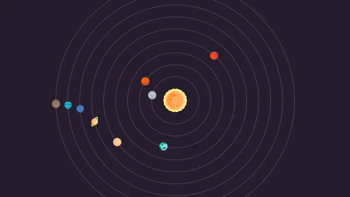 Css Animation Examples Css Only Animated Solar System Example Css Mix
