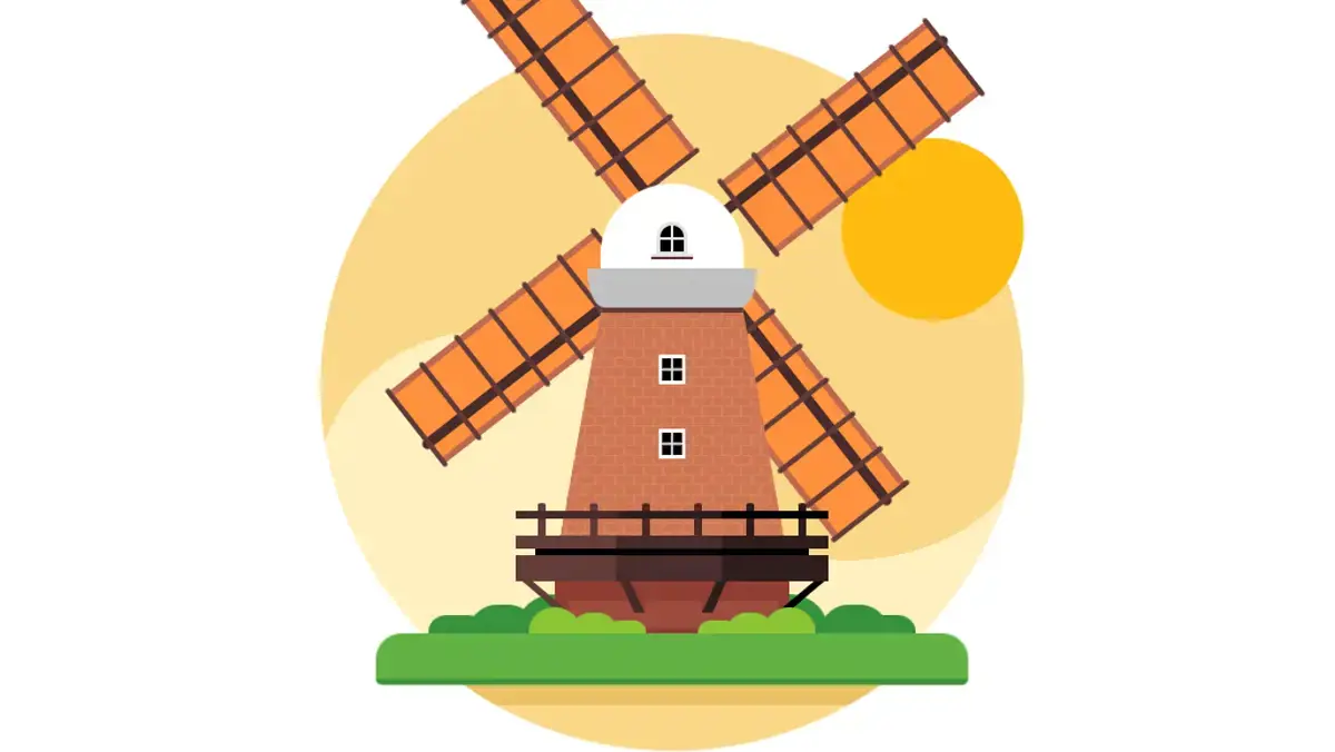CSS Animation Examples - Responsive And Animated Windmill example : CSS Mix