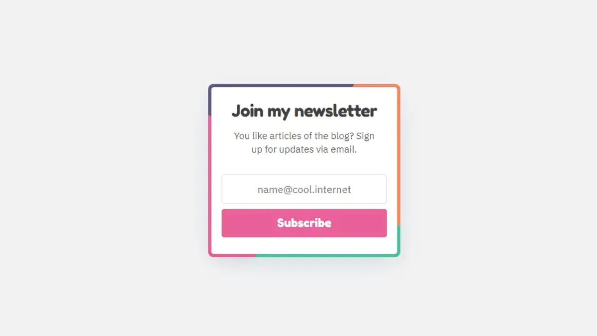 CSS Border Animations - Fancy Animated Rainbow Border example : CSS Mix