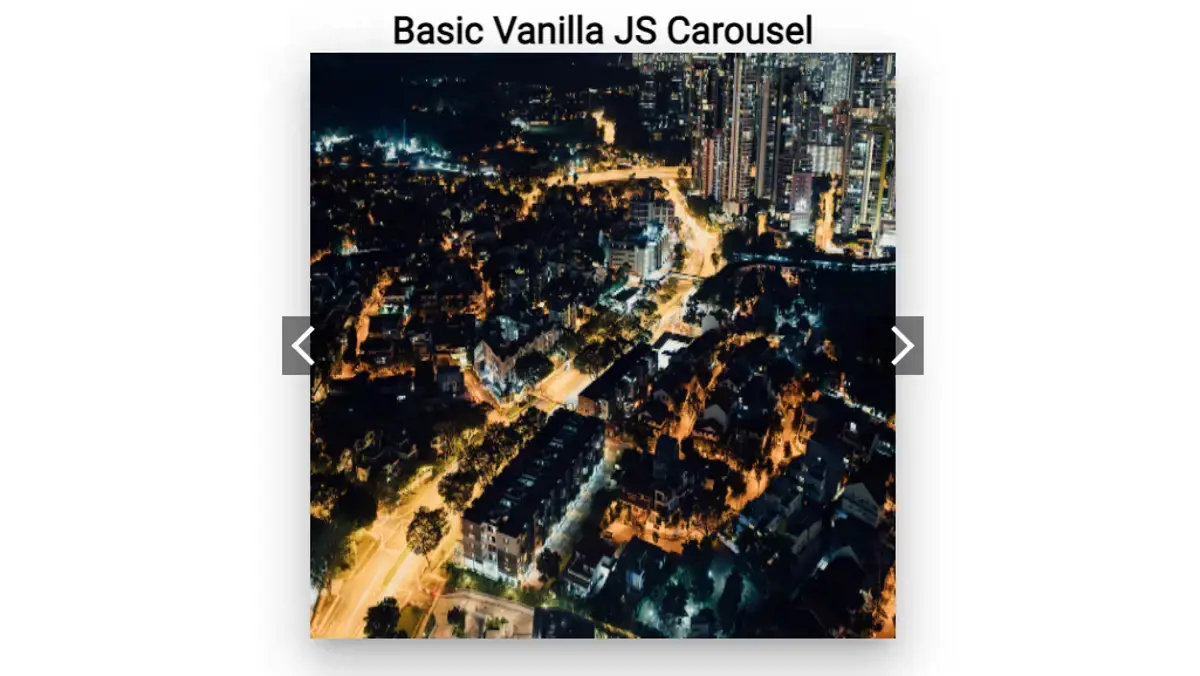 Javascript Carousels Basic Vanilla Js Carousel Example Css Mix