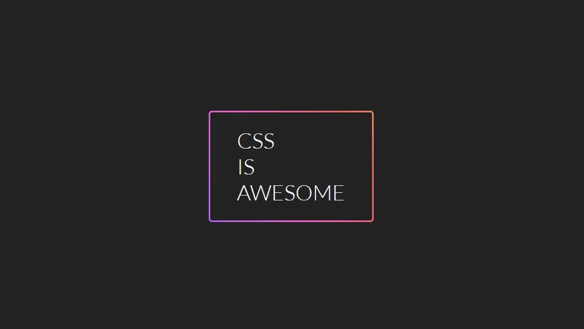 CSS Border Animations - Gradient Border example : CSS Mix