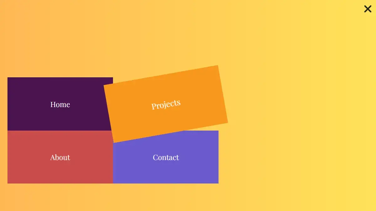 CSS Fullscreen Menus - Simple Full Screen Menu example : CSS Mix