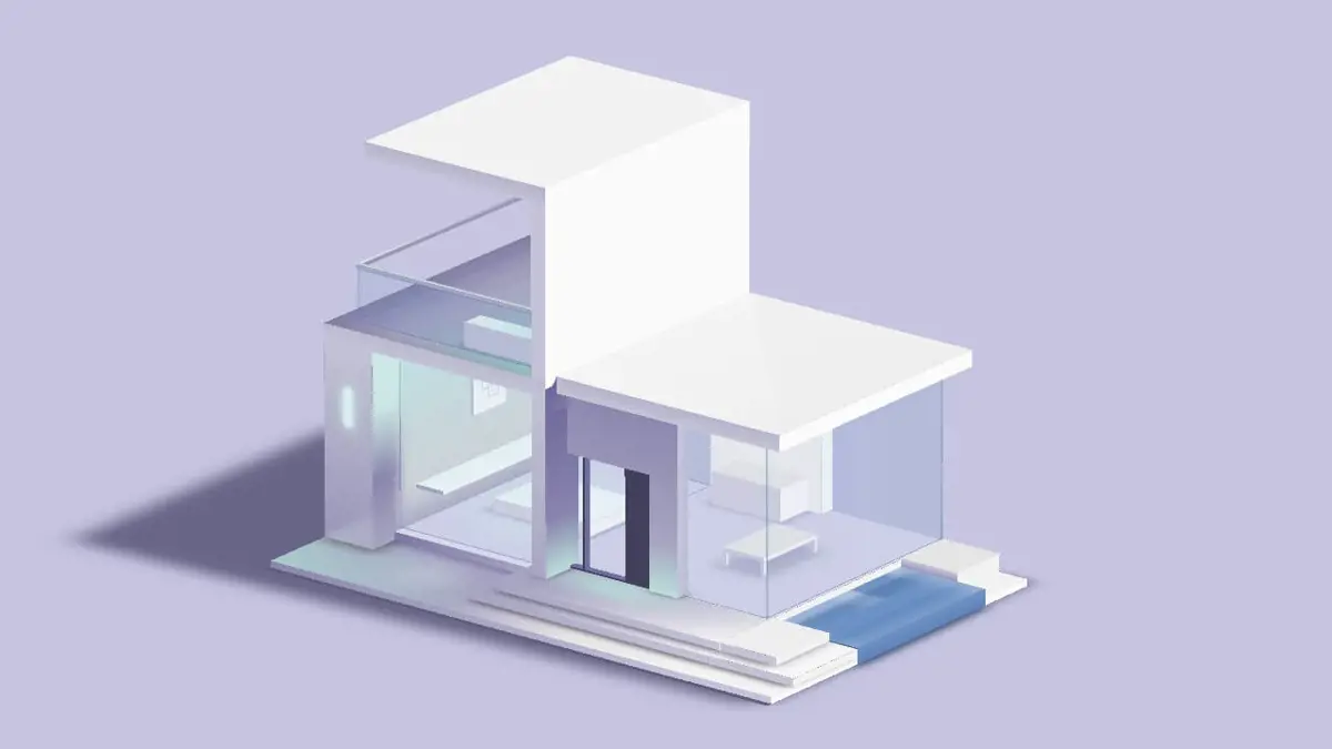 CSS 3D Examples - 3d Modern House - Pure Css example : CSS Mix
