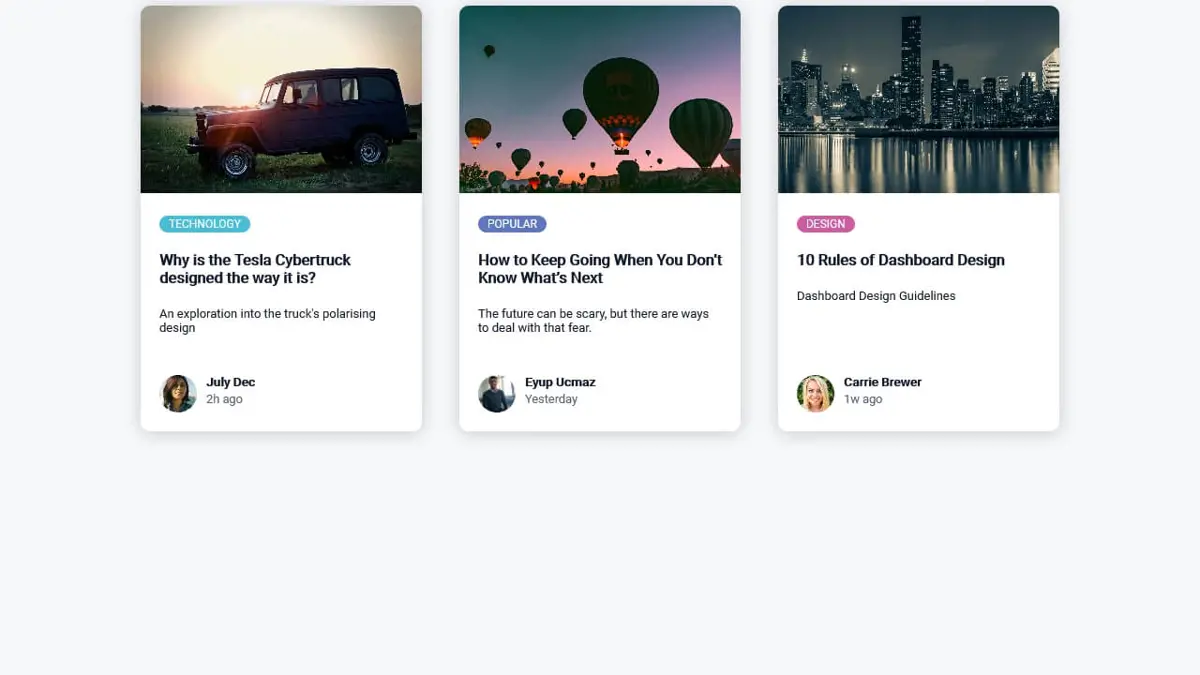 CSS Cards - Article Card example : CSS Mix