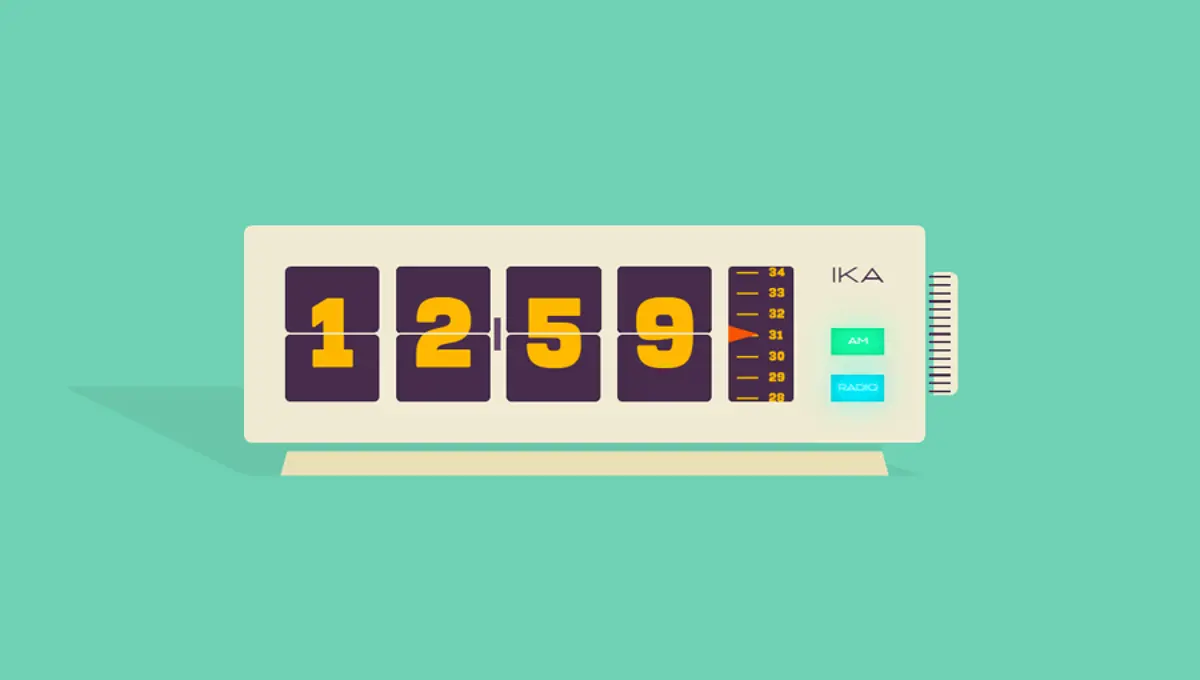CSS Clocks - Atc Vintage Radio Flip Clock example : CSS Mix