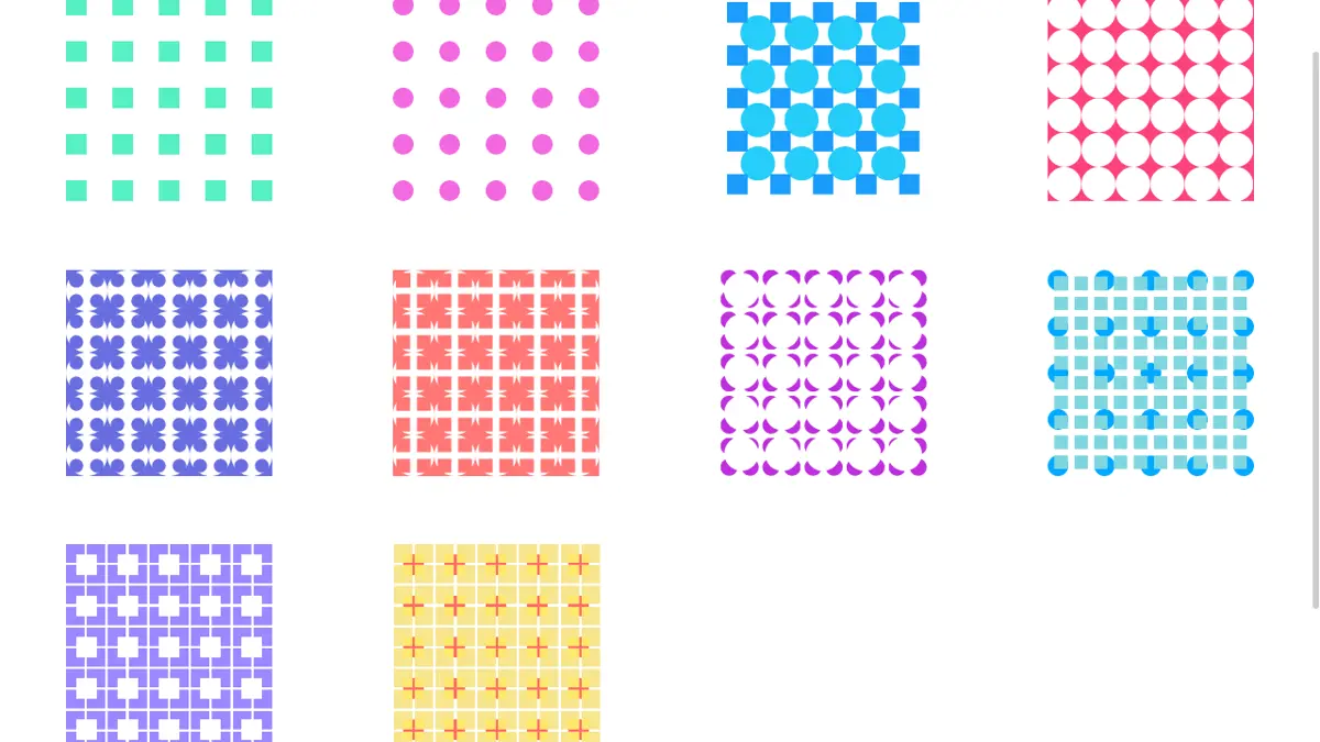 CSS Background Patterns - Box Shadow Patterns example : CSS Mix