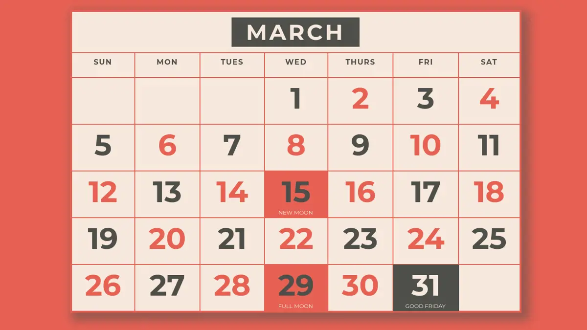 CSS Calendar Grids - Calendar Mockup example : CSS Mix