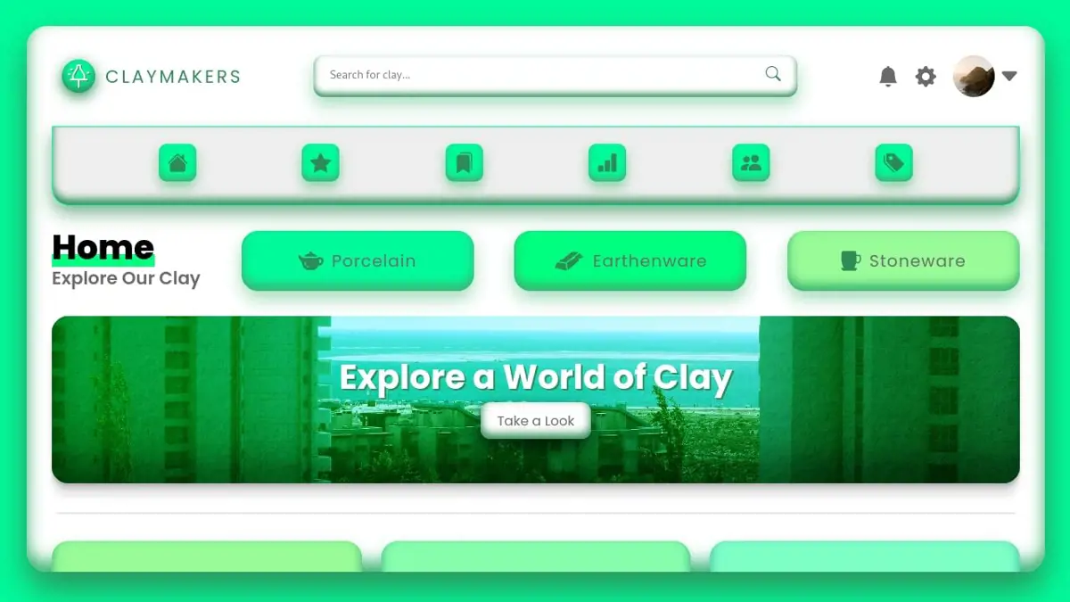 CSS Dashboards - Claymorphic Dashboard example : CSS Mix