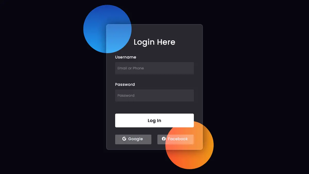 CSS Login / Registration Forms - Glassmorphism Login Form example : CSS Mix