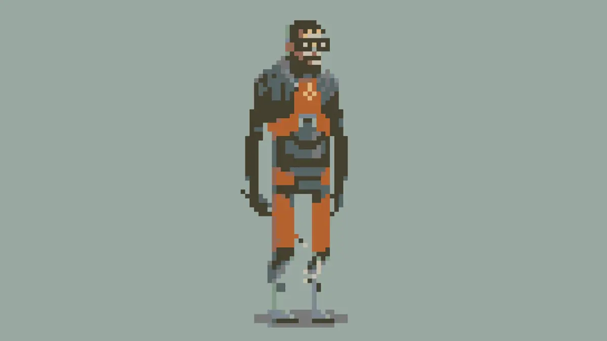 CSS Pixel Art - Gordon Freeman Pixel Art example : CSS Mix