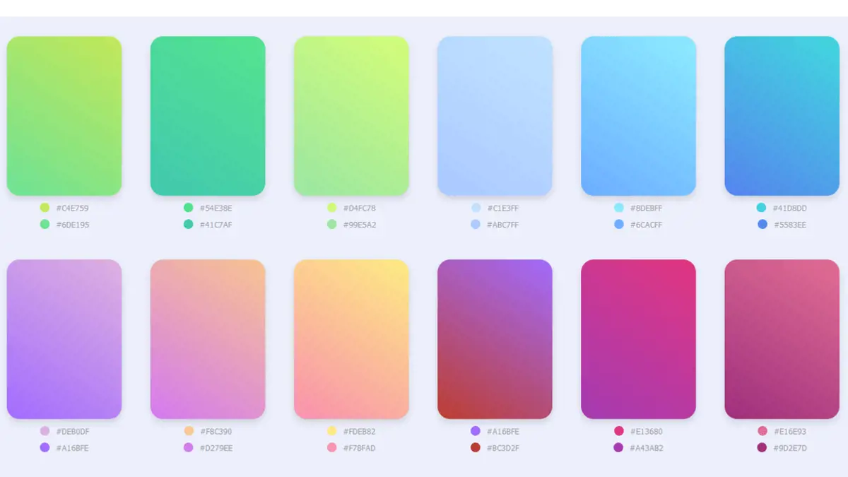 CSS gradient Examples - Gradient Collection example : CSS Mix