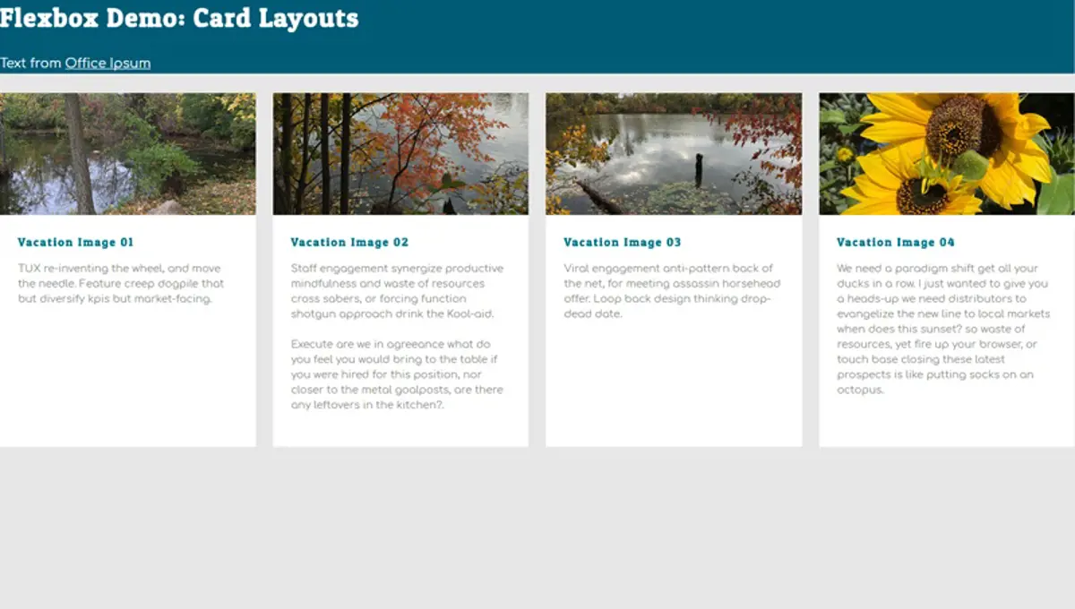 HTML CSS Tutorials How To Use Flexbox To Create A Modern Css Card 