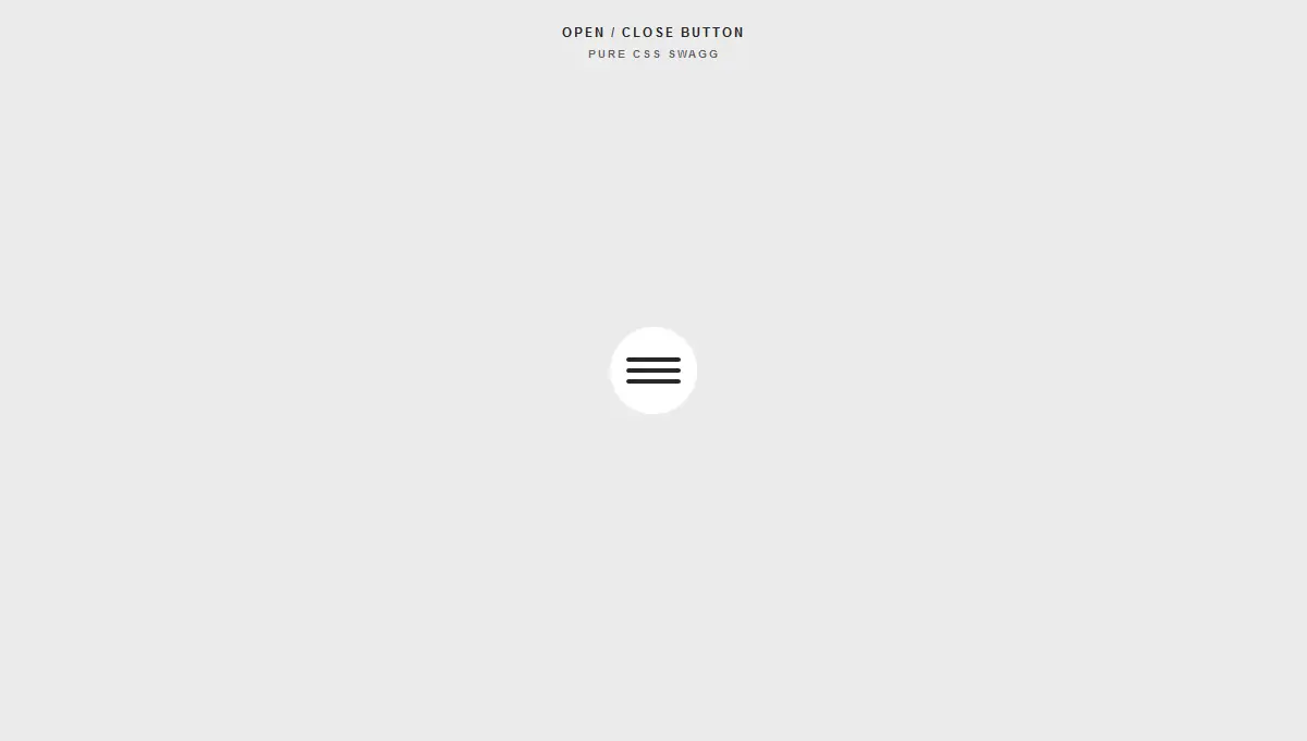 CSS Close Buttons - Open Close Button Animation example : CSS Mix
