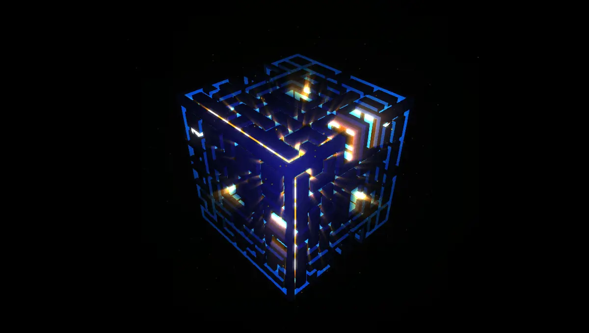 Three JS Examples - Pacman Concept example : CSS Mix