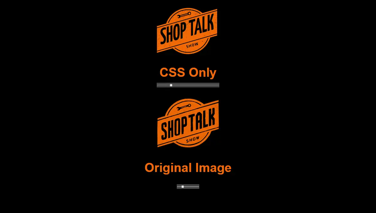 Pure CSS Logos - Shop Talk Logo Made In Css example : CSS Mix
