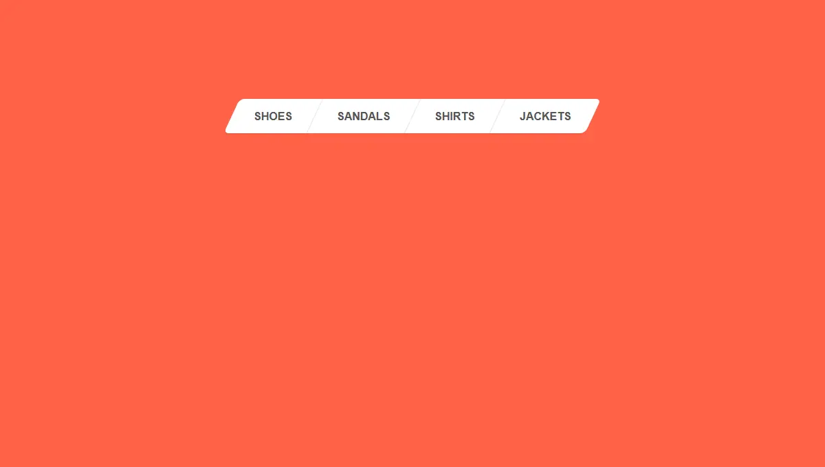 CSS Horizontal Menus - Skewed Menu In Html And Css example : CSS Mix