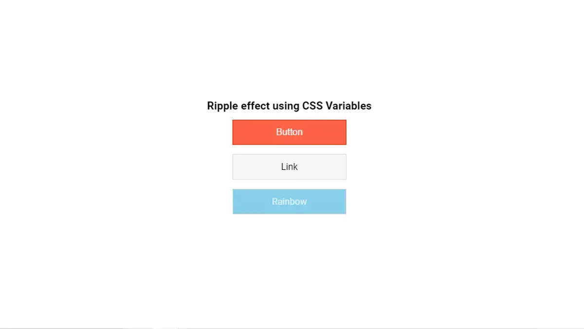Css Custom Properties Variables Examples Ripple Effect Using Css Variables Example Css Mix