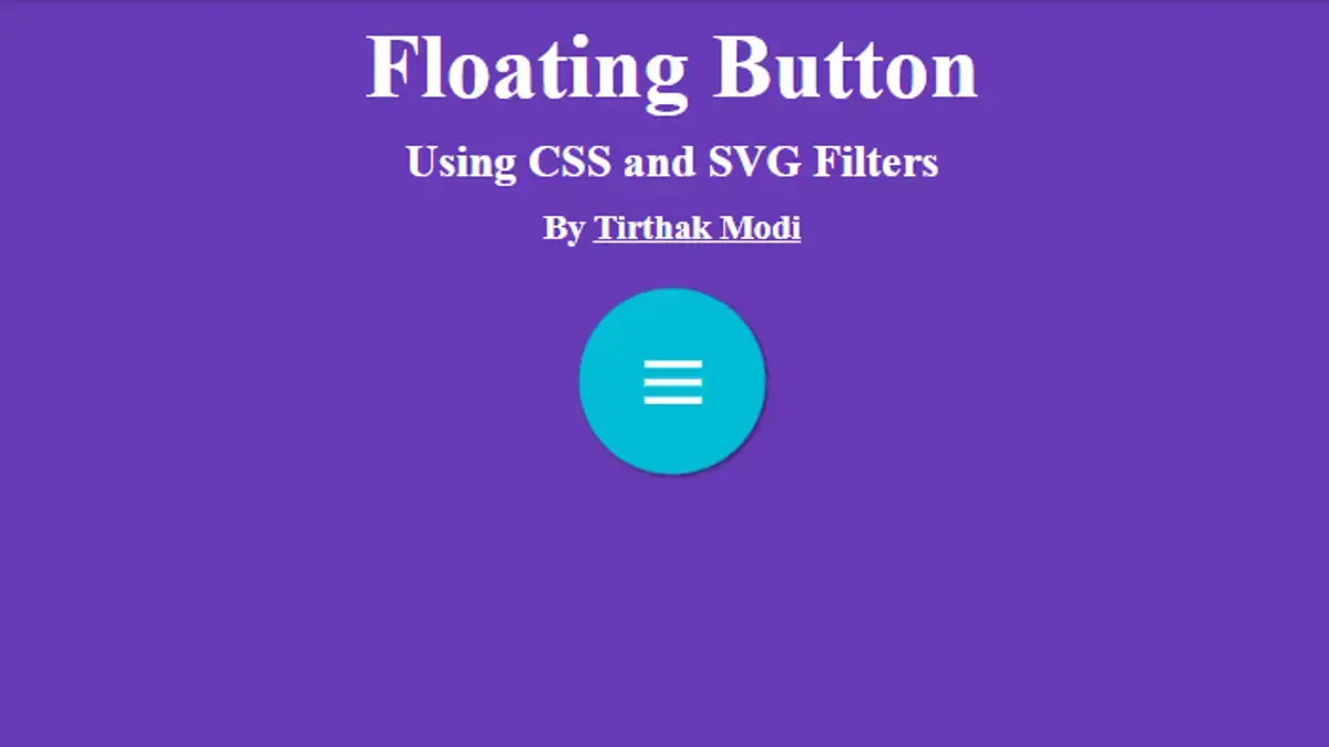 Css Floating Action Buttons Floating Button Example Css Mix