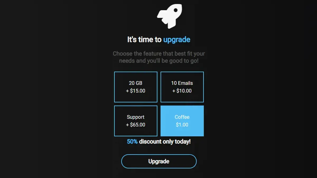 Checkboxes CSS - Animation Features Update Dashboard Page example : CSS Mix