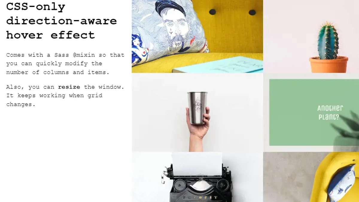 Css Direction Aware Effects Css Only Direction Aware Hover Effect Example Css Mix