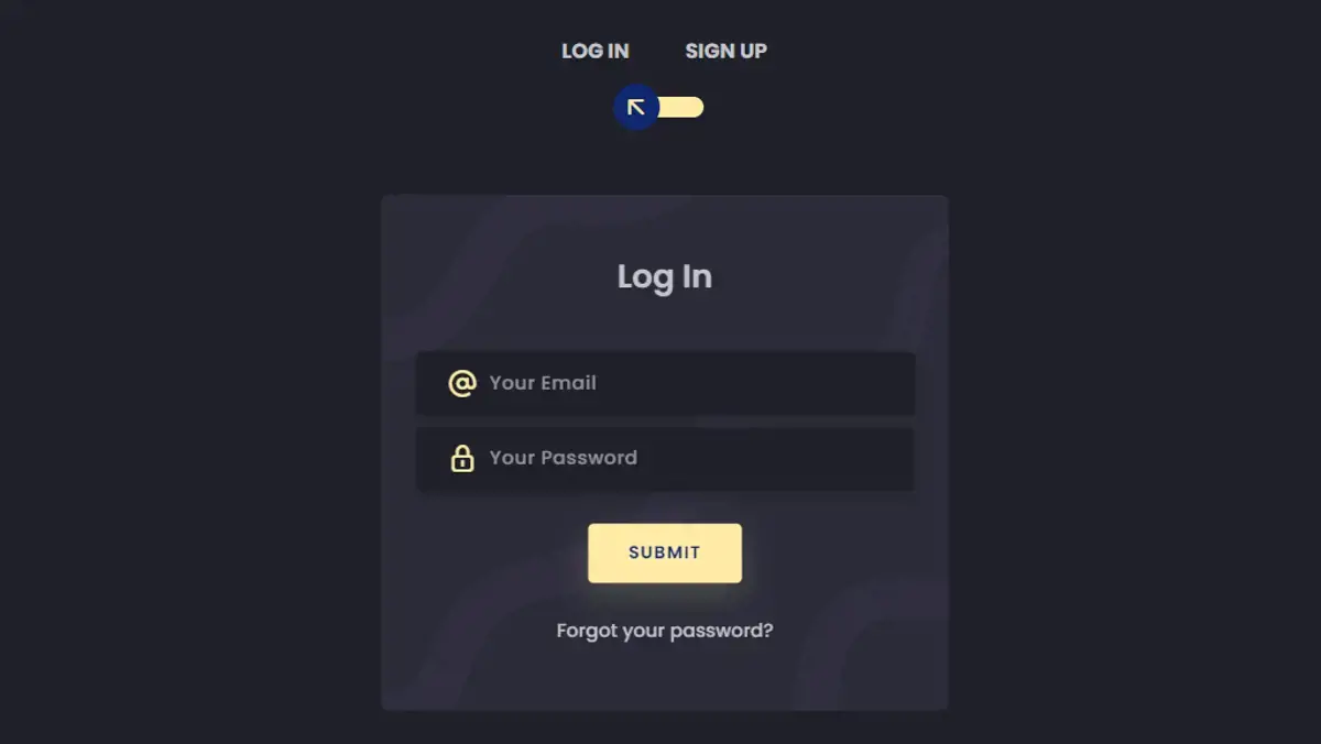 CSS Forms - Log In / Sign Up example : CSS Mix