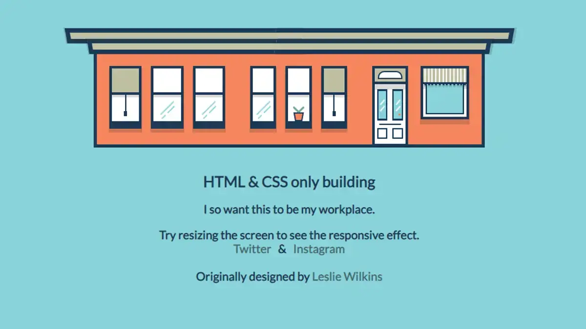 Css Illustrations Responsive Css Only Building Example Css Mix 7904
