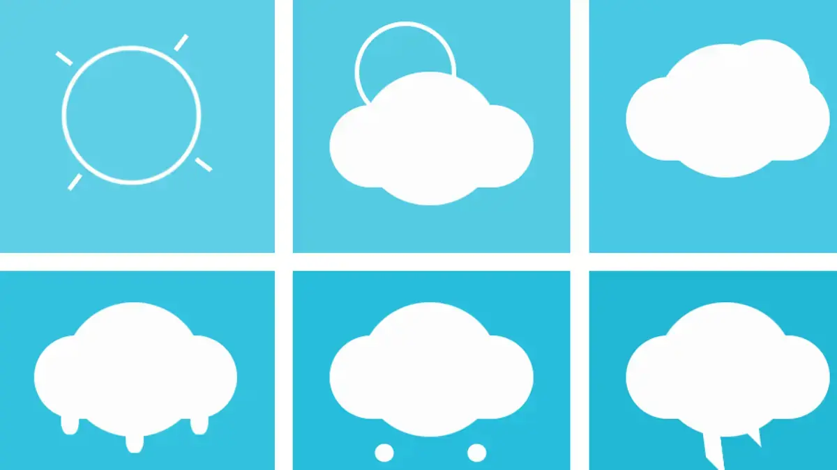 CSS Weather Icons - Animated Weather Icons example : CSS Mix