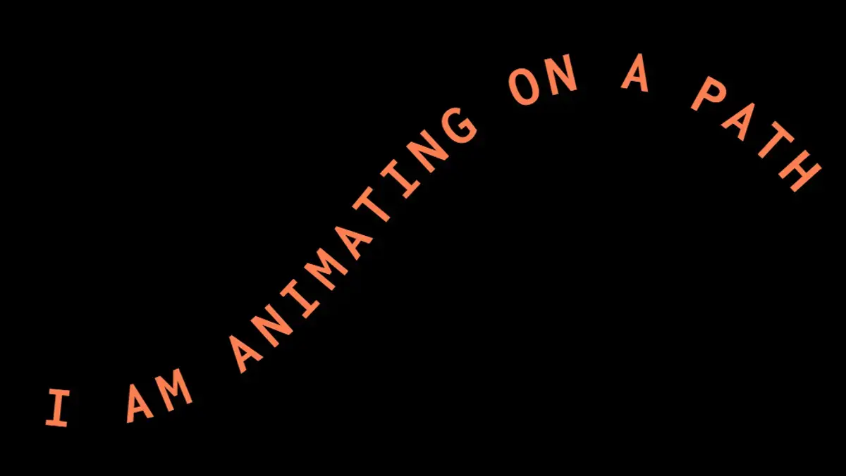 JavaScript Text Effects - Motion Path Scaling example : CSS Mix